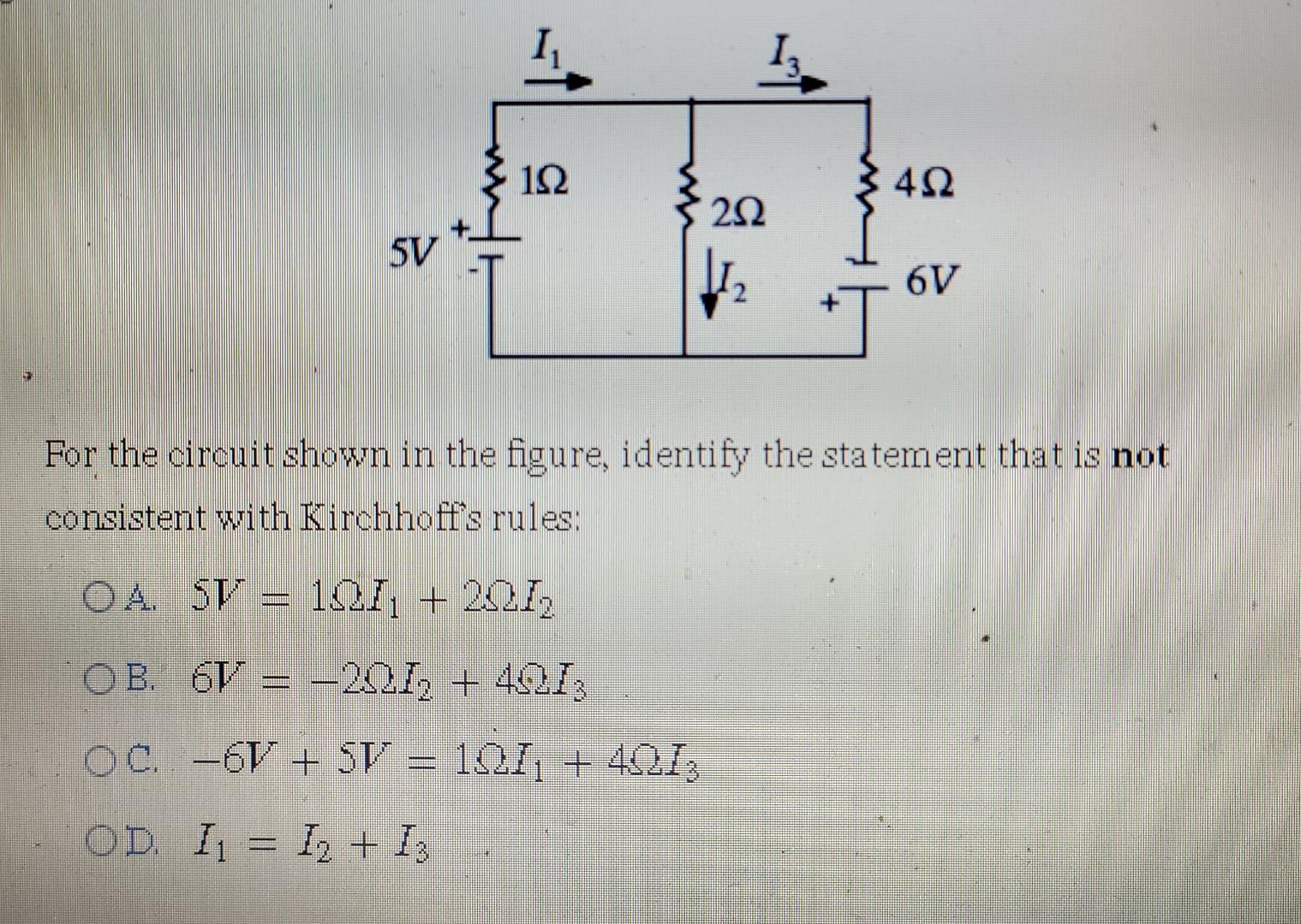 Solved Σ m/h 1Ω 13 252 4Ω SV 1₂ 6V For the circuit shown in | Chegg.com
