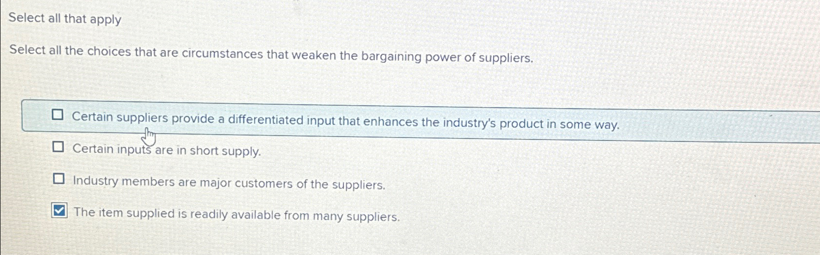 Solved Select all that applySelect all the choices that are | Chegg.com