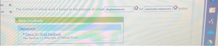 Solved e method of virtual work is based on the principle of | Chegg.com
