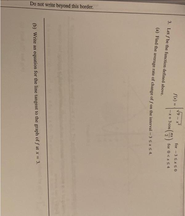 Solved 3. Let f be the function defined above. | Chegg.com