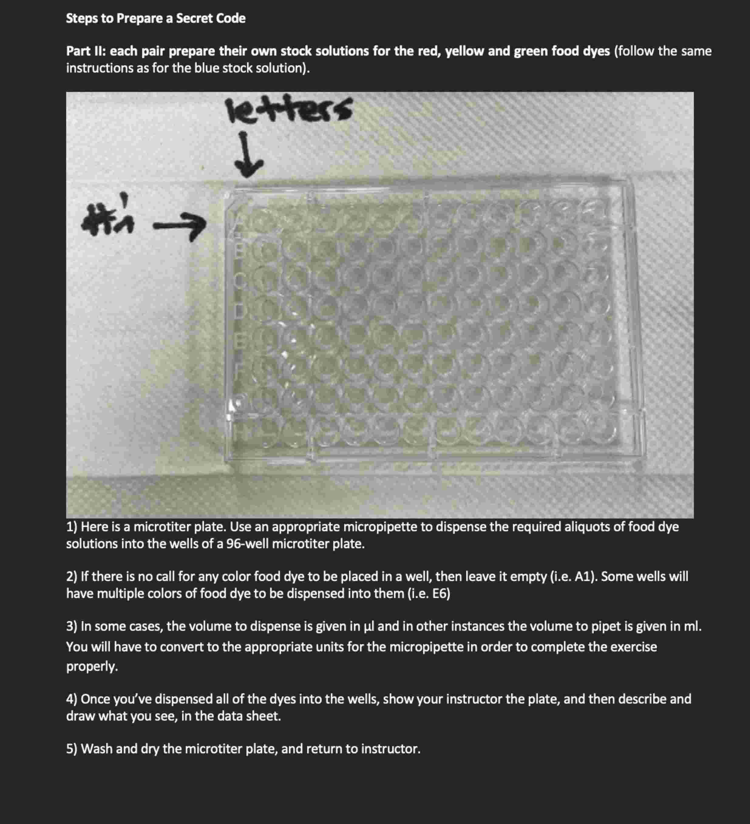 Solved Steps to Prepare a Secret Code Part Il: each pair | Chegg.com