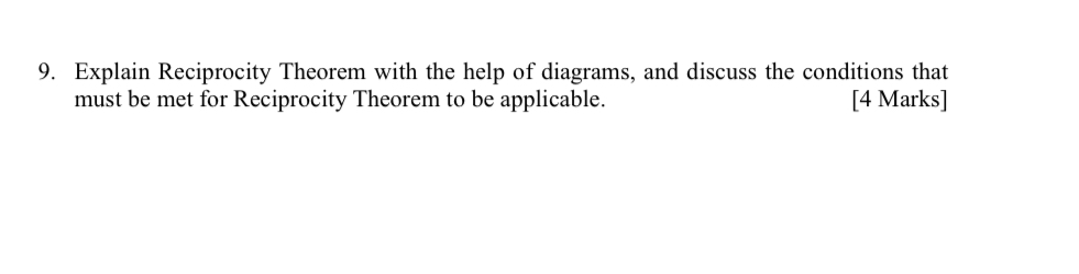 Solved Explain Reciprocity Theorem with the help of | Chegg.com