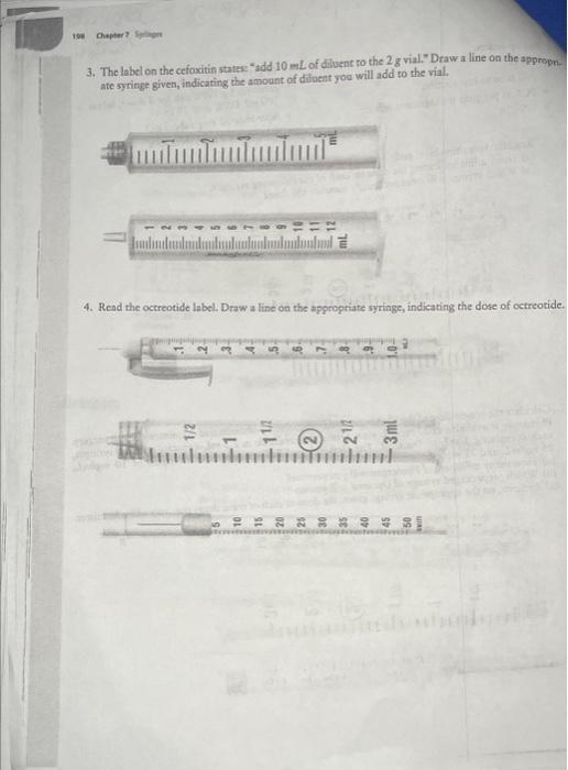 Solved 3. The label on the cefoxitin stares "idd 10 mL of | Chegg.com