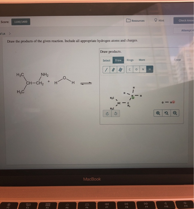 Solved Score: 1100/1400 Resources Hint Check Ans Attempt | Chegg.com