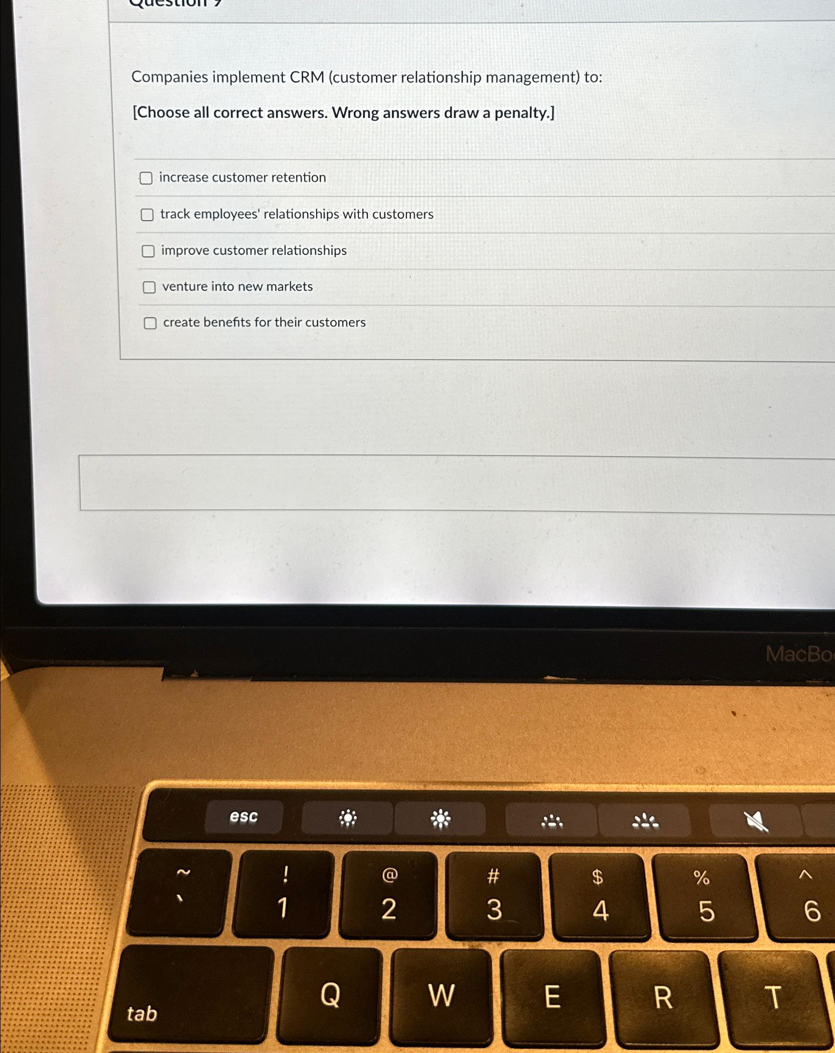 Solved Companies implement CRM (customer relationship | Chegg.com