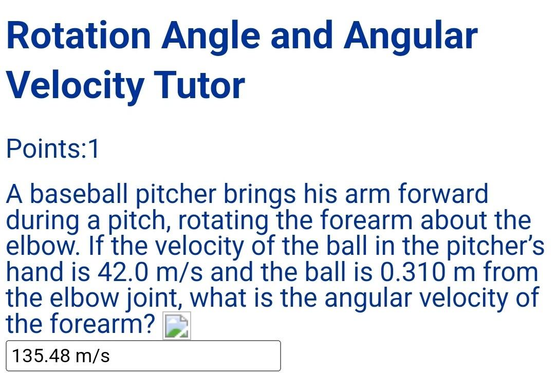Solved Rotation Angle and Angular Velocity Tutor Points:1 A | Chegg.com