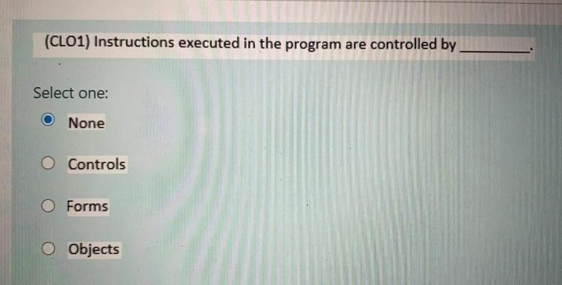 Solved (CL01) Instructions executed in the program are | Chegg.com