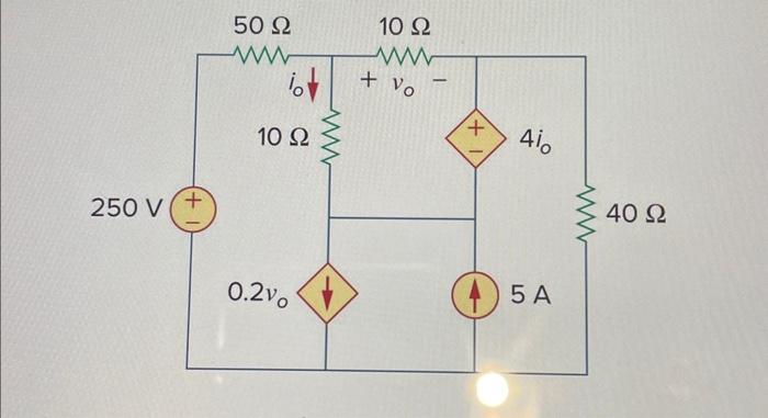 Solved use MESH analysis to find all the voltage and current | Chegg.com