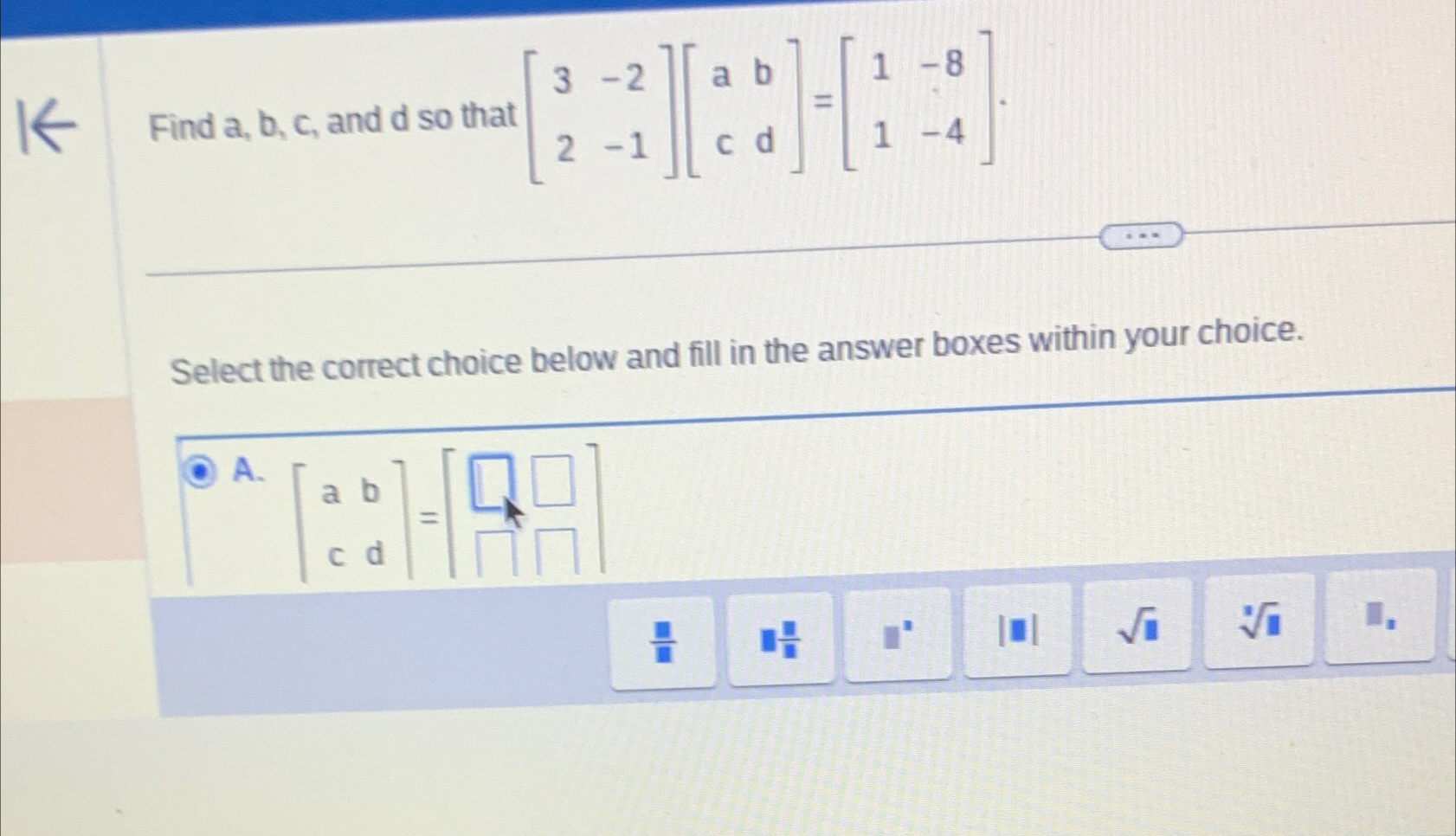 Solved Find a,b,c, ﻿and d ﻿so that | Chegg.com