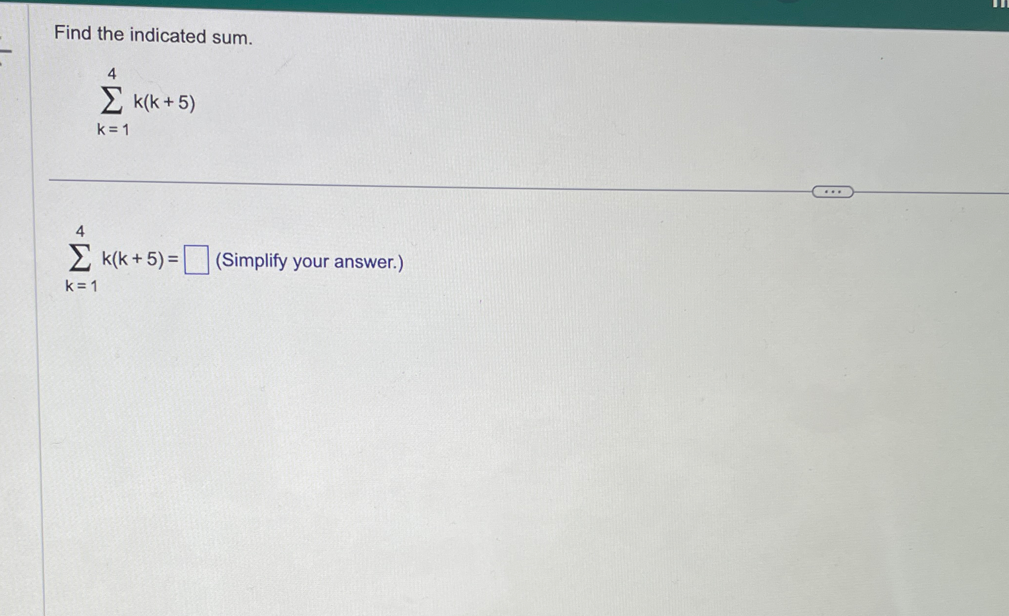 Solved Find the indicated | Chegg.com