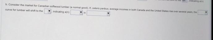 Solved b. ﻿Consider the markel for Canadian sotwood lumber | Chegg.com