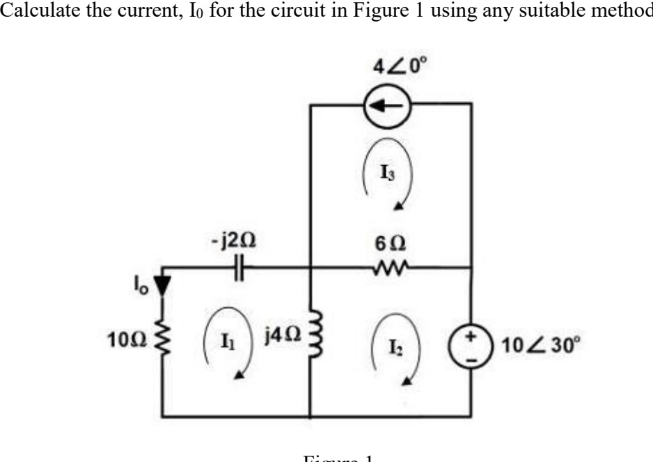 Solved Calculate the current, I0 ﻿for the circuit in Figure | Chegg.com