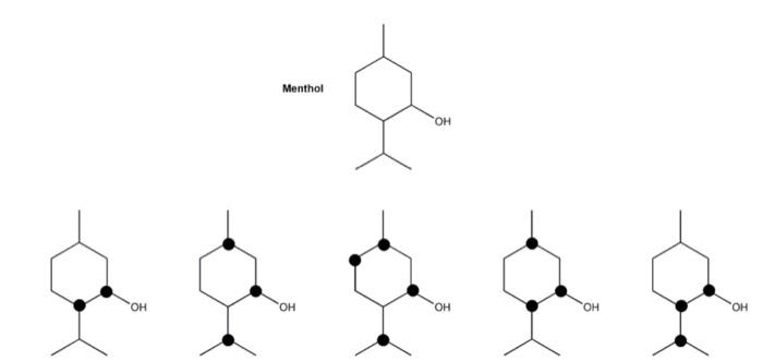 Solved The structure shown is that of menthol, a natural | Chegg.com