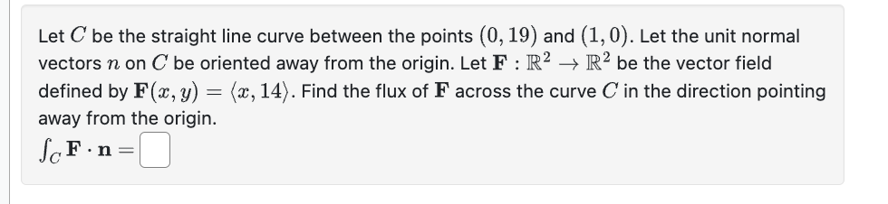 Solved Let C ﻿be the straight line curve between the points | Chegg.com