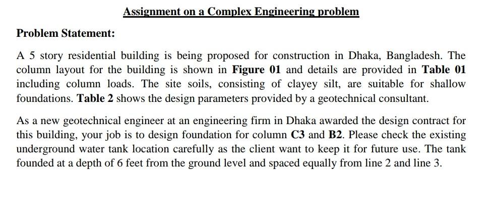 Assignment on a Complex Engineering problem Problem | Chegg.com