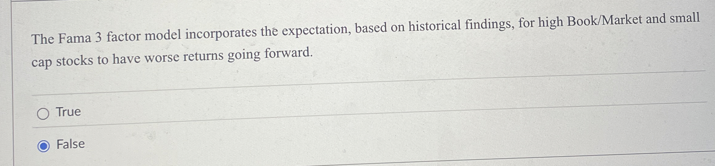 High Quality SOLUTION The Fama 3 ﻿factor model incorporates the | Chegg.com