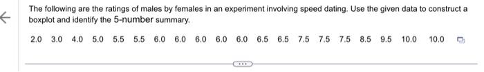 Solved Use the given data to construct a boxplot and | Chegg.com