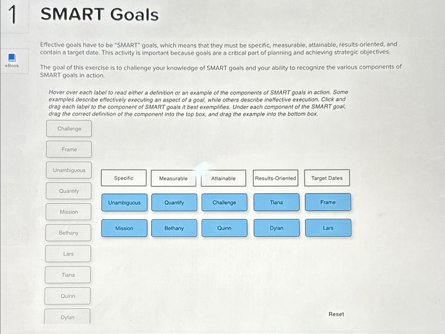 Solved 1 ﻿SMART GoalsEffective goals have to be "SMART" | Chegg.com