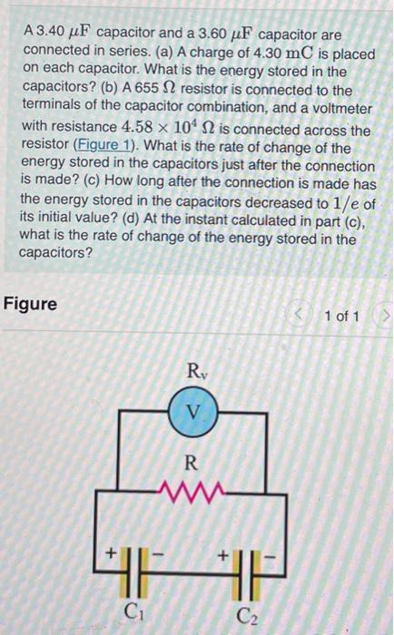 Solved Part I Find the rate of change of the stored energy | Chegg.com
