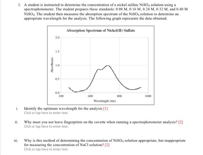 Solved 1. A student is instructed to determine the | Chegg.com