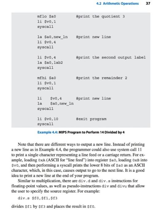 Solved Modify the MIPS program in Example 4.4 of the | Chegg.com