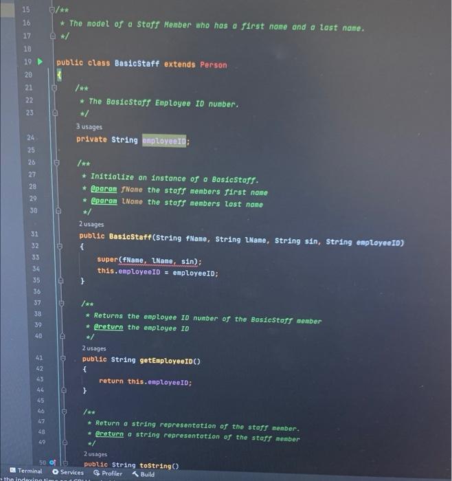 n this question you will add a new class to the | Chegg.com