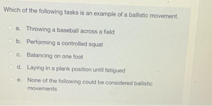 Solved Which of the following tasks is an example of a | Chegg.com