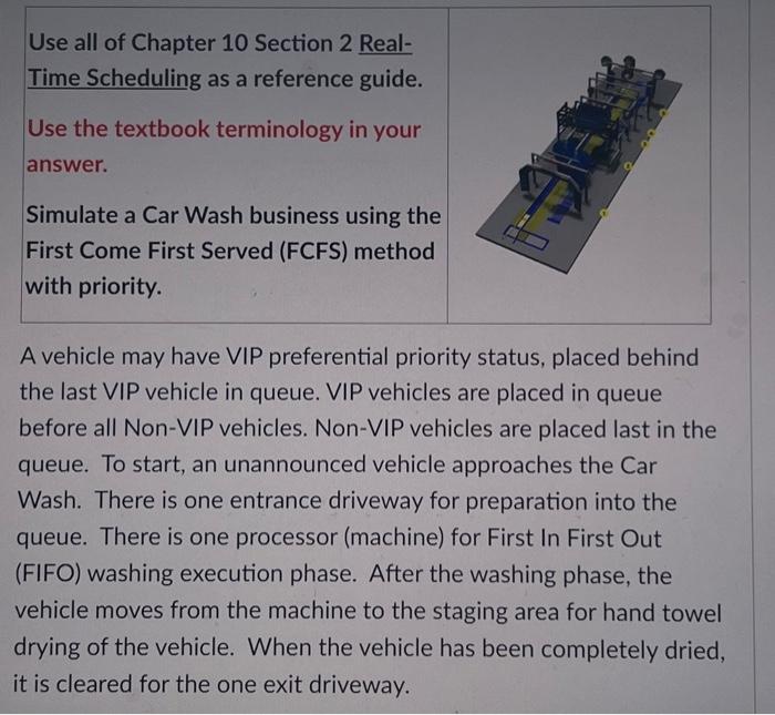 Solved Use all of Chapter 10 Section 2 RealTime Scheduling | Chegg.com