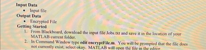 Input Data Input File Output Data Encrypted File