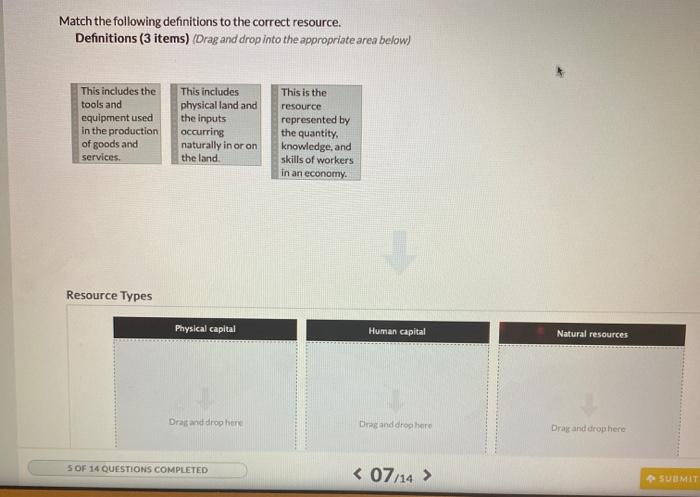 Solved Match the following definitions to the correct | Chegg.com