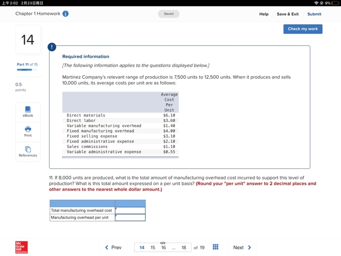 Solved 10% D EF 2:02 282388 Chapter 1 Homework Help Save & | Chegg.com