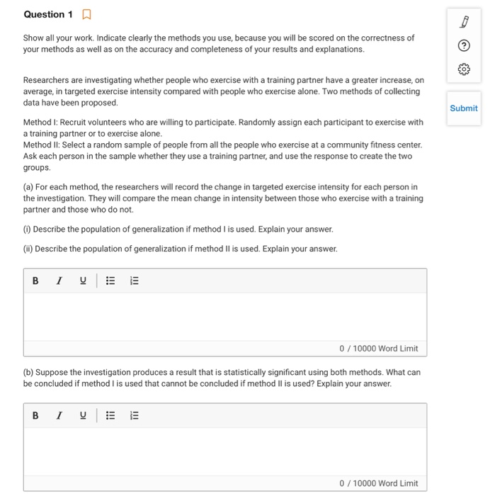 Question 1 A Show all your work. Indicate clearly the | Chegg.com