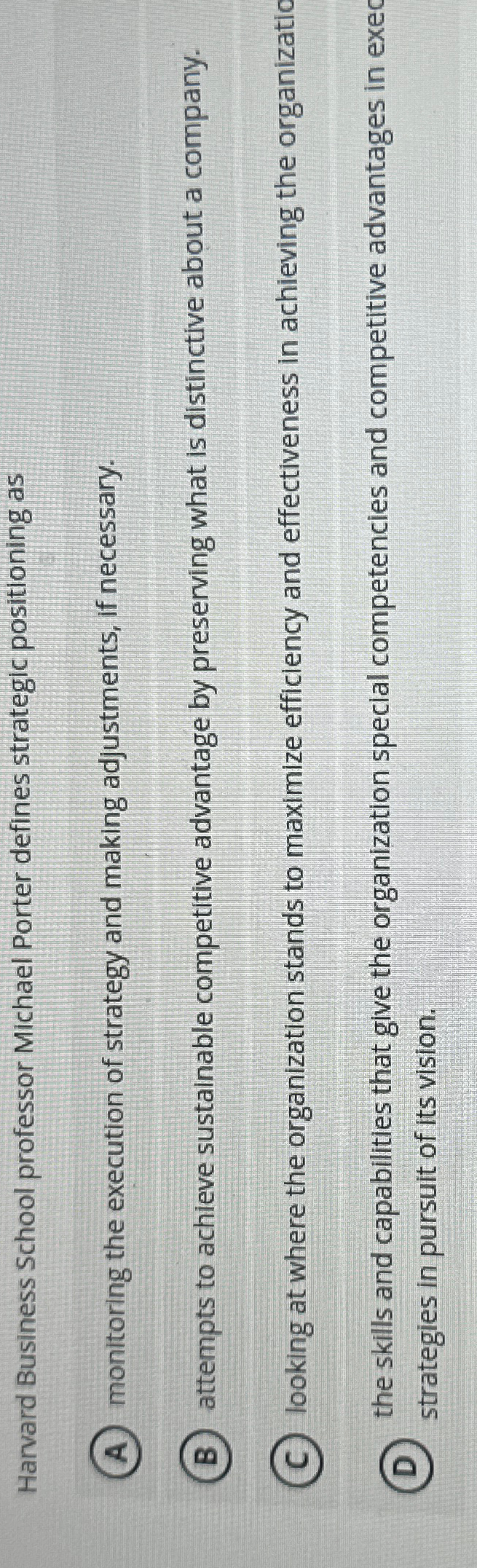 Solved Harvard Business School professor Michael Porter | Chegg.com