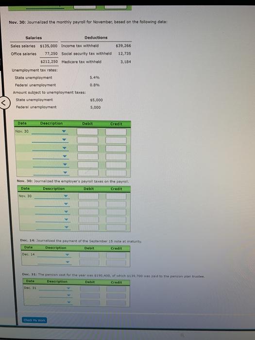 Comprehensive Problem 3 Part 1 Selected transactions | Chegg.com