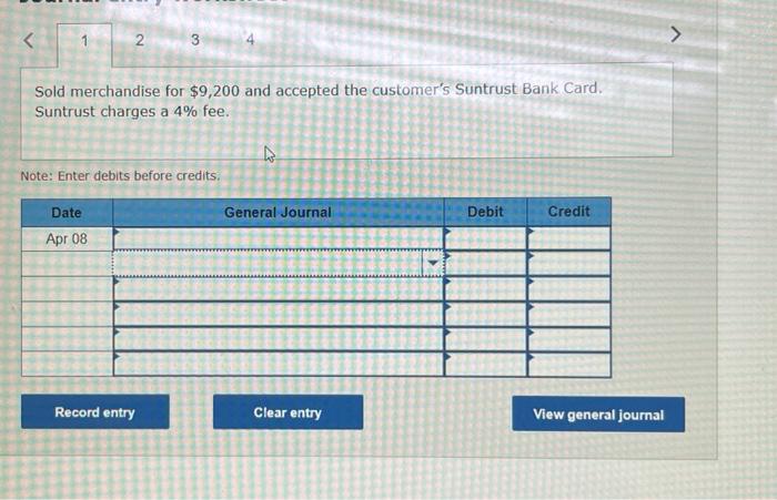 Solved Exercise 7-2 Accounting for credit card sales LO C1 | Chegg.com