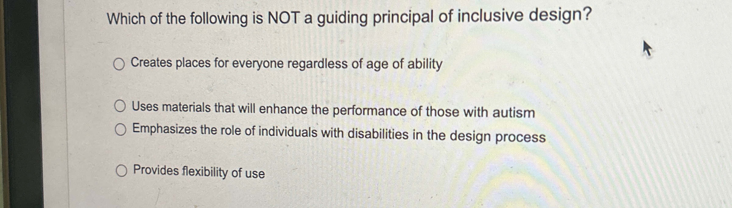 Solved Which of the following is NOT a guiding principal of | Chegg.com