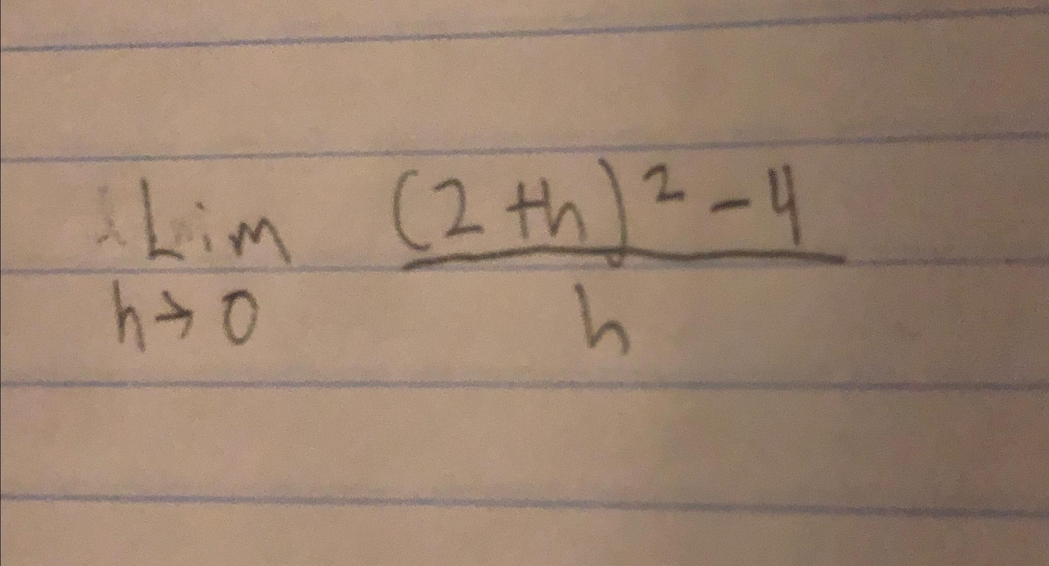 Solved ()h→0 | Chegg.com