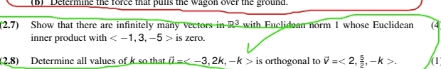 Solved (2.7) ﻿Show that there are infinitely many vectors in | Chegg.com
