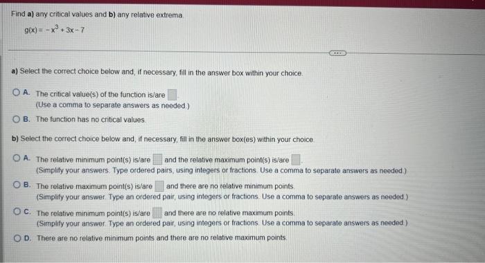 Solved Wiat in the bea of a cricral valye? A Critical valies | Chegg.com