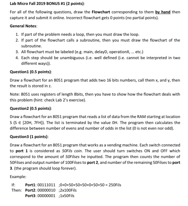 Solved Lab Micro Fall 2019 BONUS #1 (2 points): For all of | Chegg.com