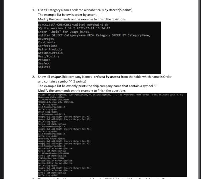 Solved I Have Attached Q1sql The Example For Question1 On 