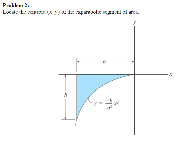 Solved Problem 2:Locate the centroid (x-bar, y-bar) ﻿of the | Chegg.com