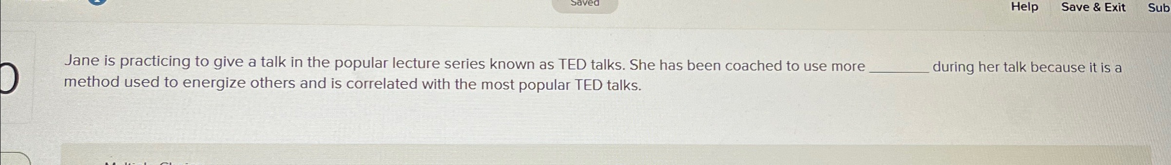 Solved Jane is practicing to give a talk in the popular | Chegg.com