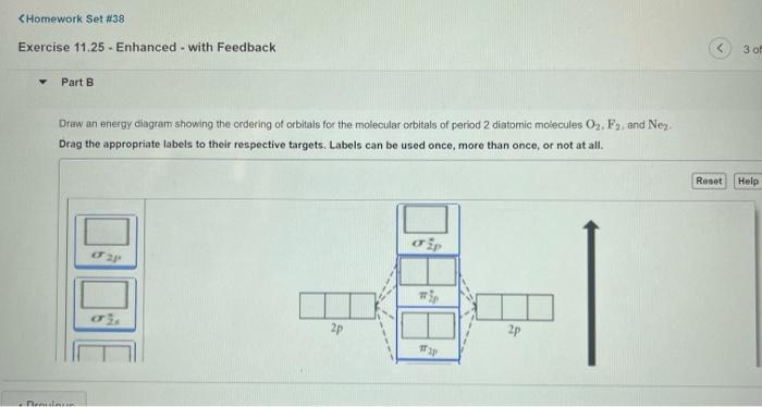 Solved Draw an energy diagram showing the ordering of | Chegg.com