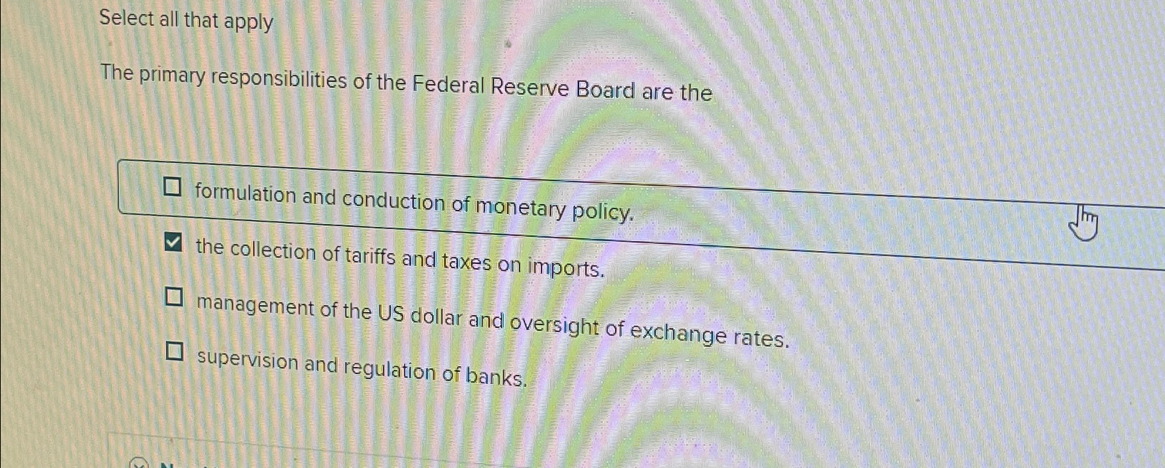Solved Select all that applyThe primary responsibilities of | Chegg.com