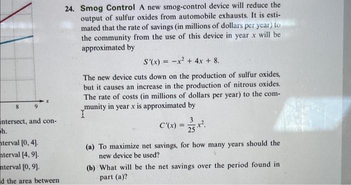 Solved 24. Smog Control A new smog-control device will | Chegg.com