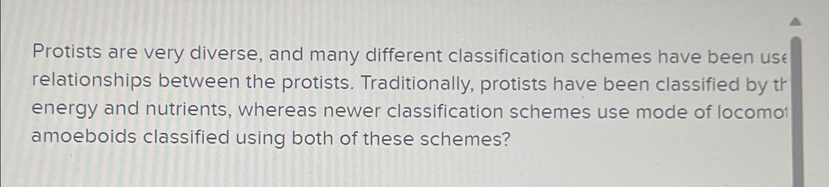 Solved Protists are very diverse, and many different | Chegg.com