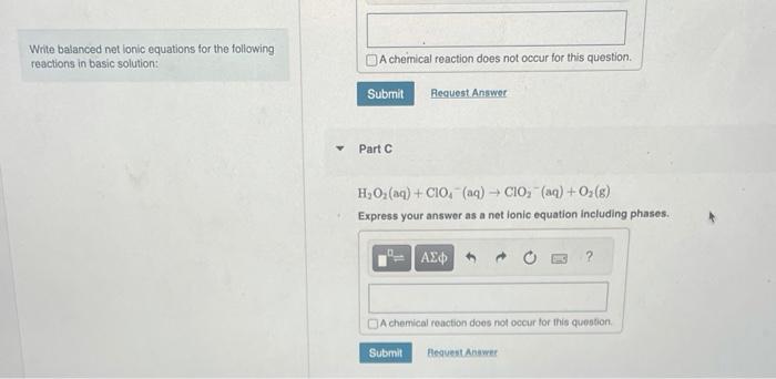 Solved Write balanced net ionic equations for the following | Chegg.com