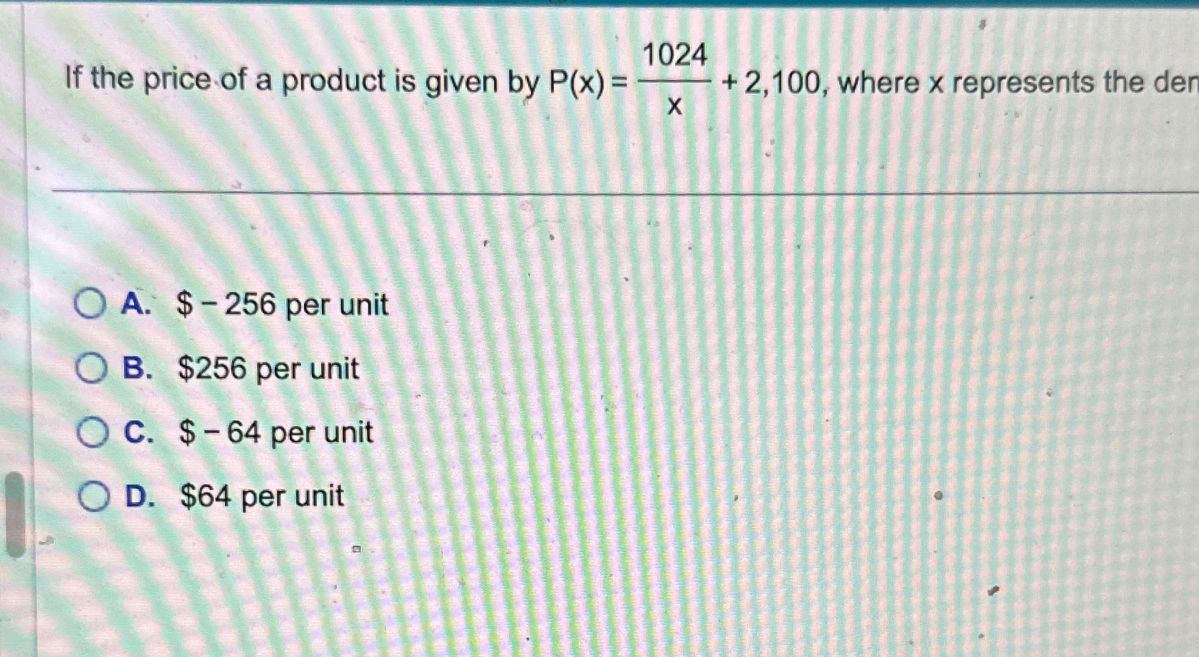 Solved If the price of a product is given by | Chegg.com