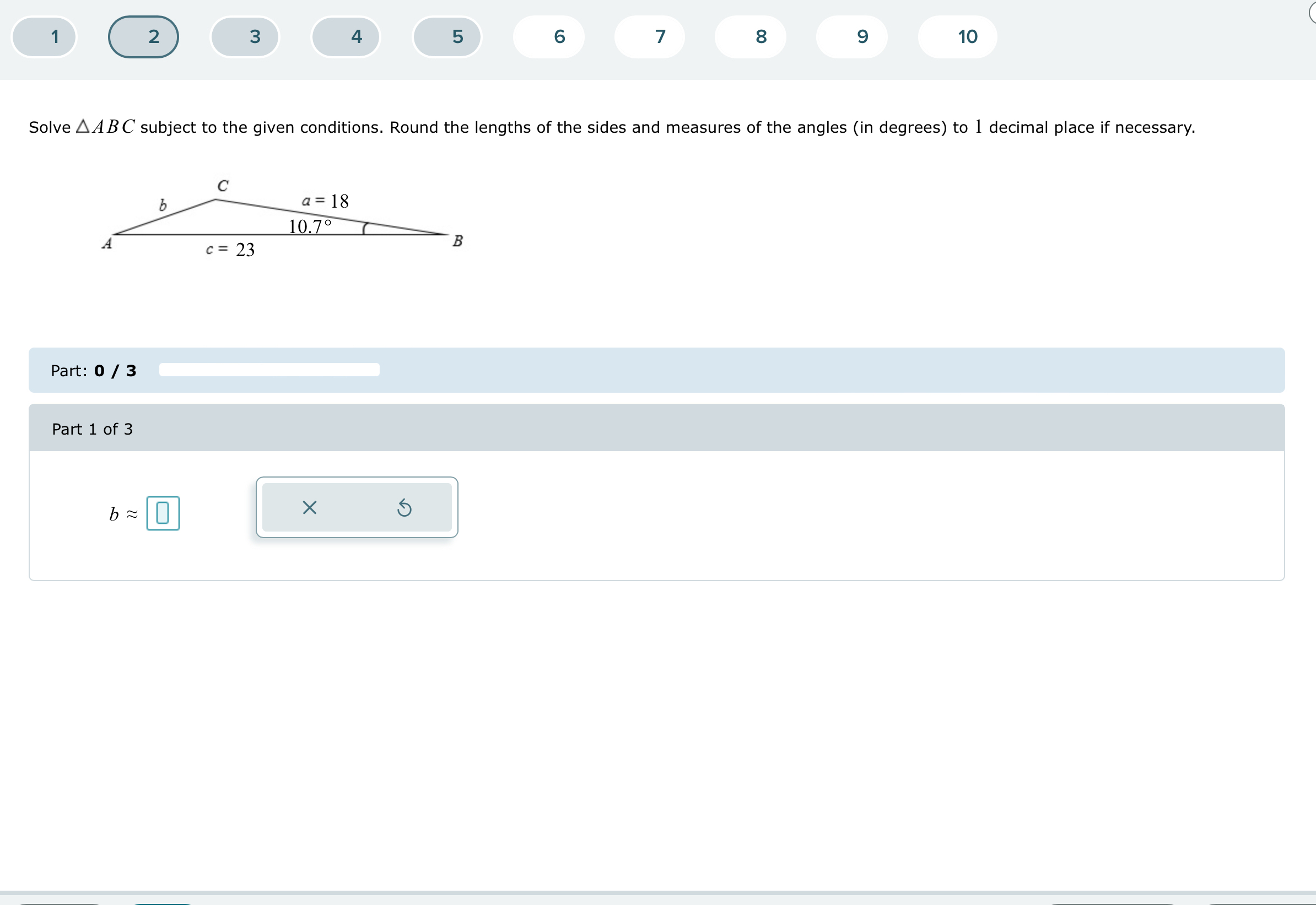 Solved 3solve Abc ﻿subject To The Given Conditions